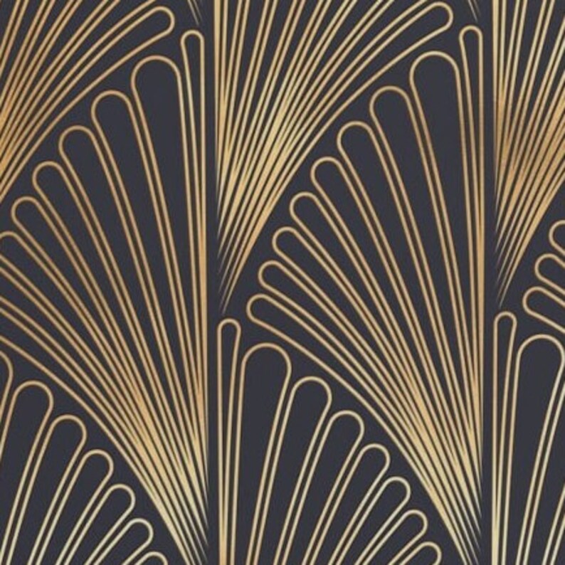 Greeting Cards, Art Deco Fans Designs - Set of 8, 16, and 24 Pcs ...