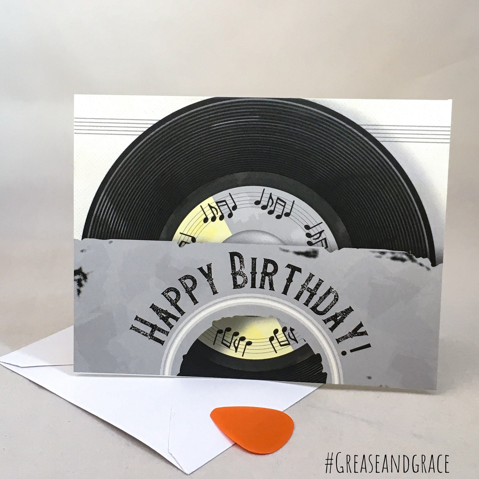 INSTANT DOWNLOAD Vinyl Record Vintage Inspired Birthday Card - Retro ...