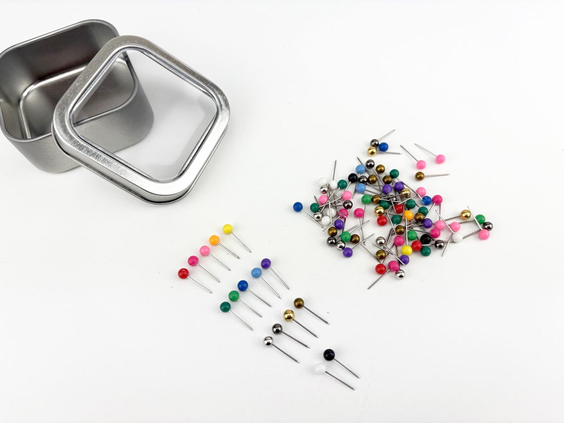 100 Count Map Pins for Push Pin Travel Maps - Etsy