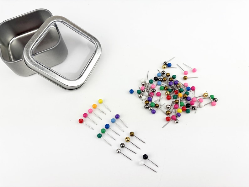 100 Count Map Pins for Push Pin Travel Maps - Etsy