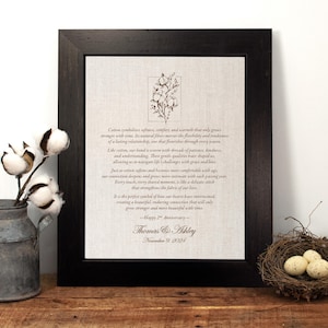 Traditional 2nd Anniversary Cotton Gift – Meaning of the Cotton ...