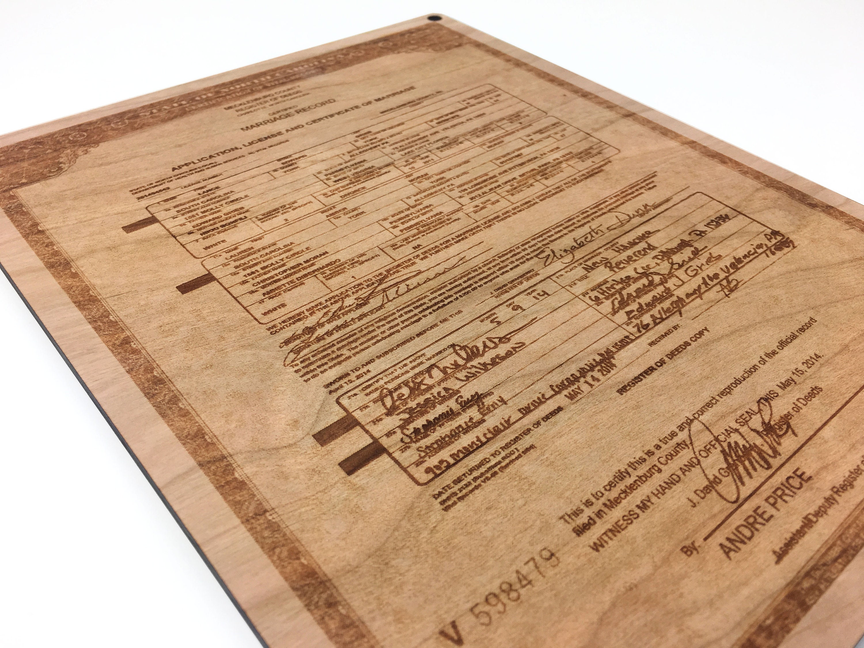 Marriage Certificate on Wood Engraved Wedding Certificate - Etsy marriage-certificate-on-wood-engraved-wedding-certificate-etsy