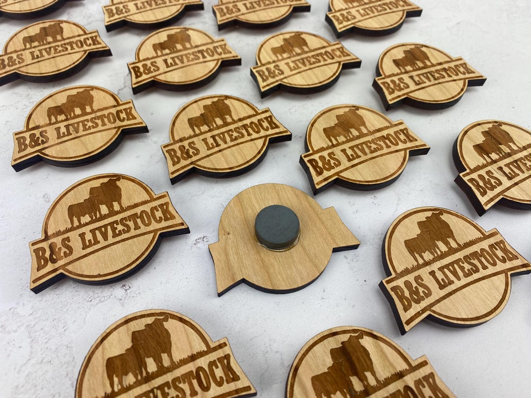 Personalized Wooden Magnets for Weddings, Business Promotion, Bulk ...