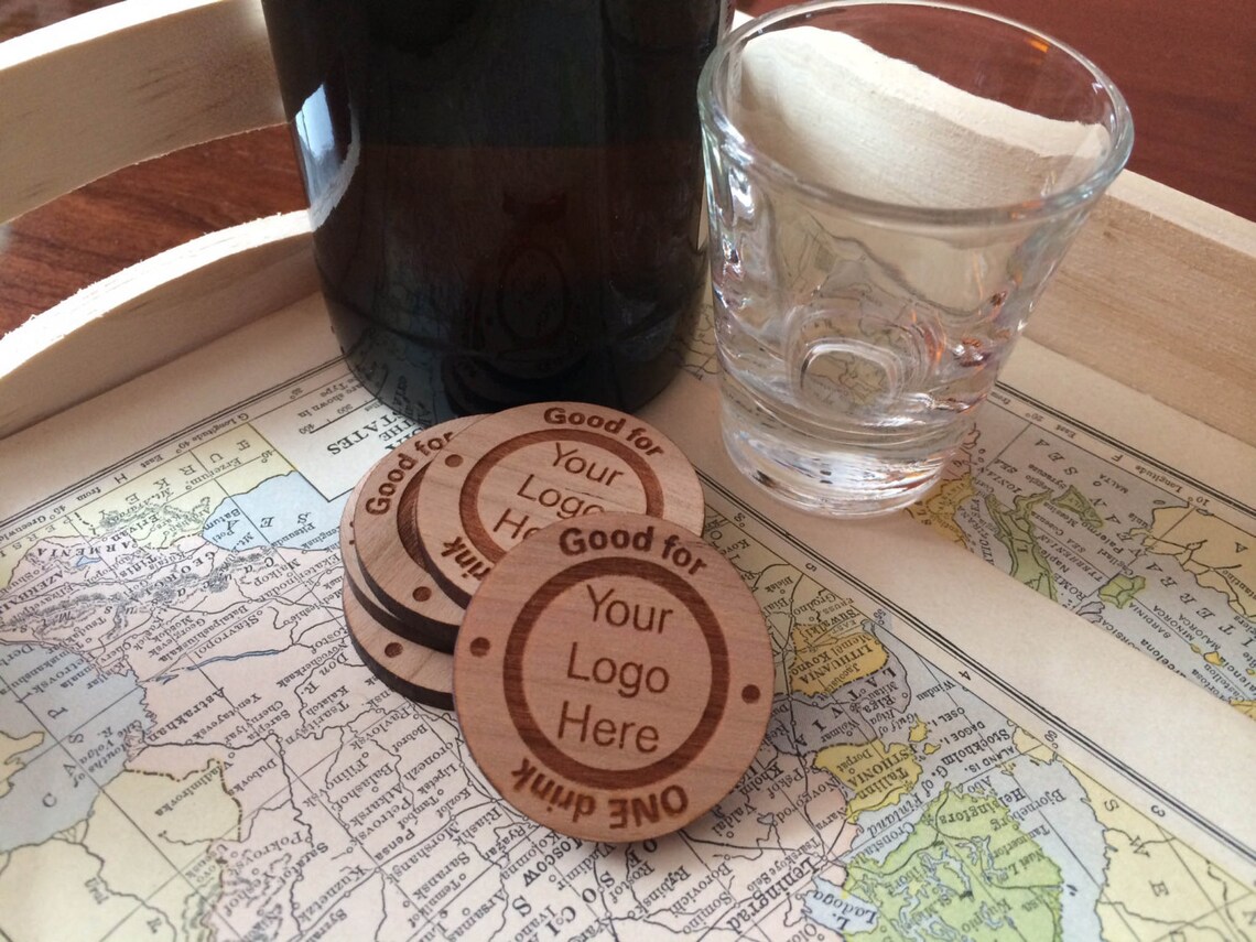 Wooden Drink Tokens Bar Promotional Items Bar Tokens - Etsy