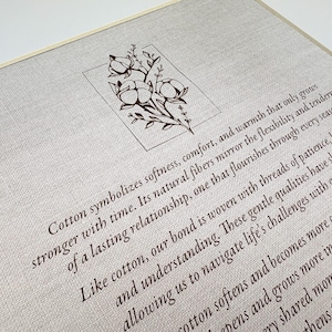 Traditional 2nd Anniversary Cotton Gift – Meaning of the Cotton ...