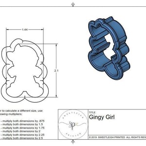 Gingy Girl Cookie Cutter - Etsy