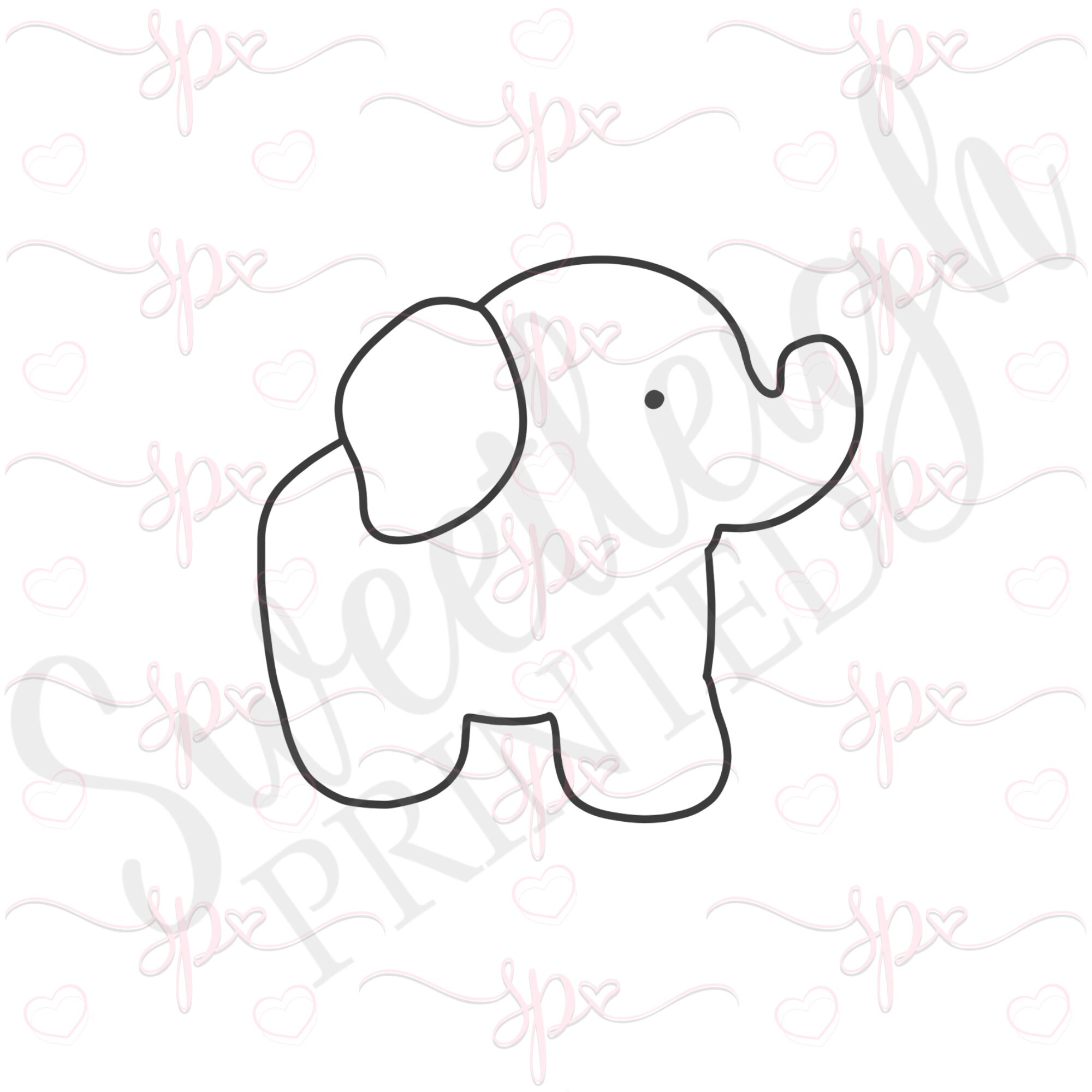 Modern Elephant Cookie Cutter - Etsy