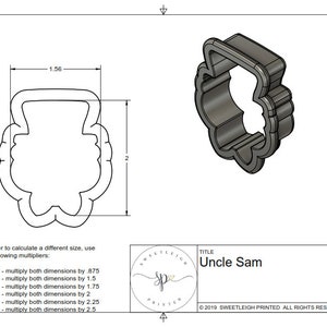 Uncle Sam Cookie Cutter - Etsy