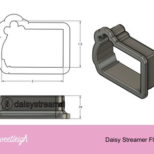 Daisy Streamer Flag Cookie Cutter - Etsy
