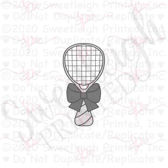 Girly Tennis Racquet Cookie Cutter | Etsy