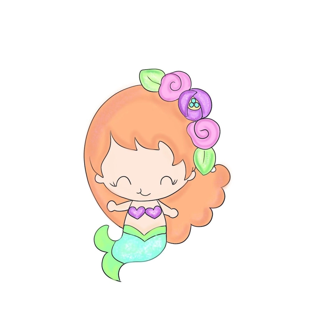 Finleigh the Mermaid Cookie Cutter - Etsy