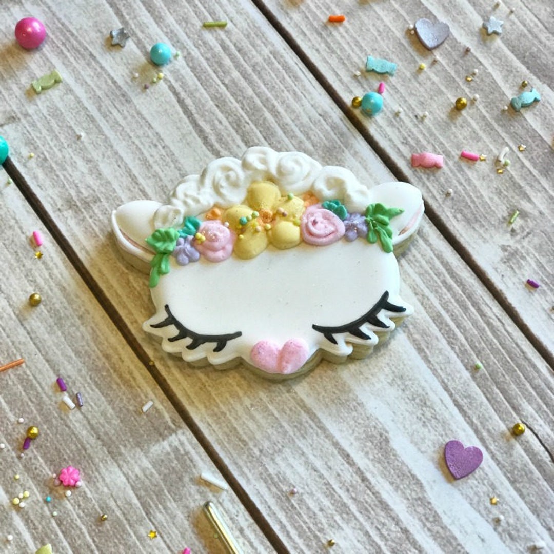 Lashes Lamb Face Cookie Cutter - Etsy