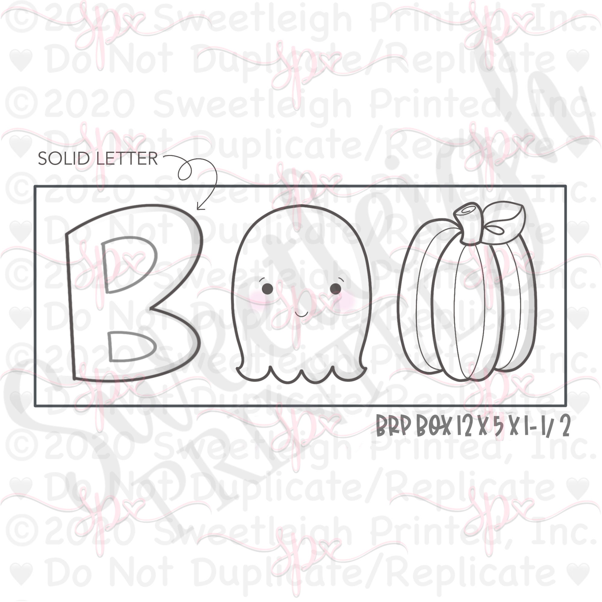 Boo Letter Set Cookie Cutters - Etsy