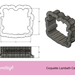 Coquette Lambeth Cake 1 Cookie Cutter - Etsy