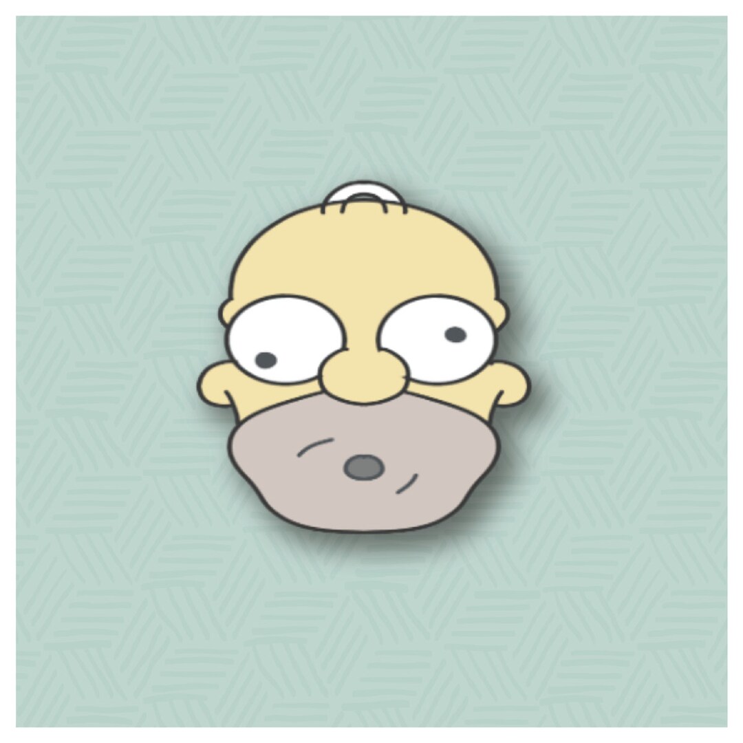 Chubby Homer Face Cookie Cutter - Etsy