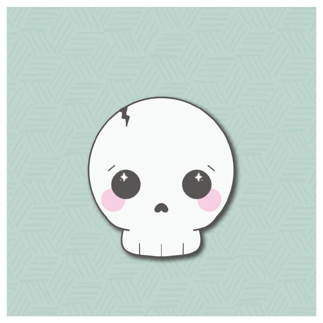 Chibi Skull Cookie Cutter - Etsy