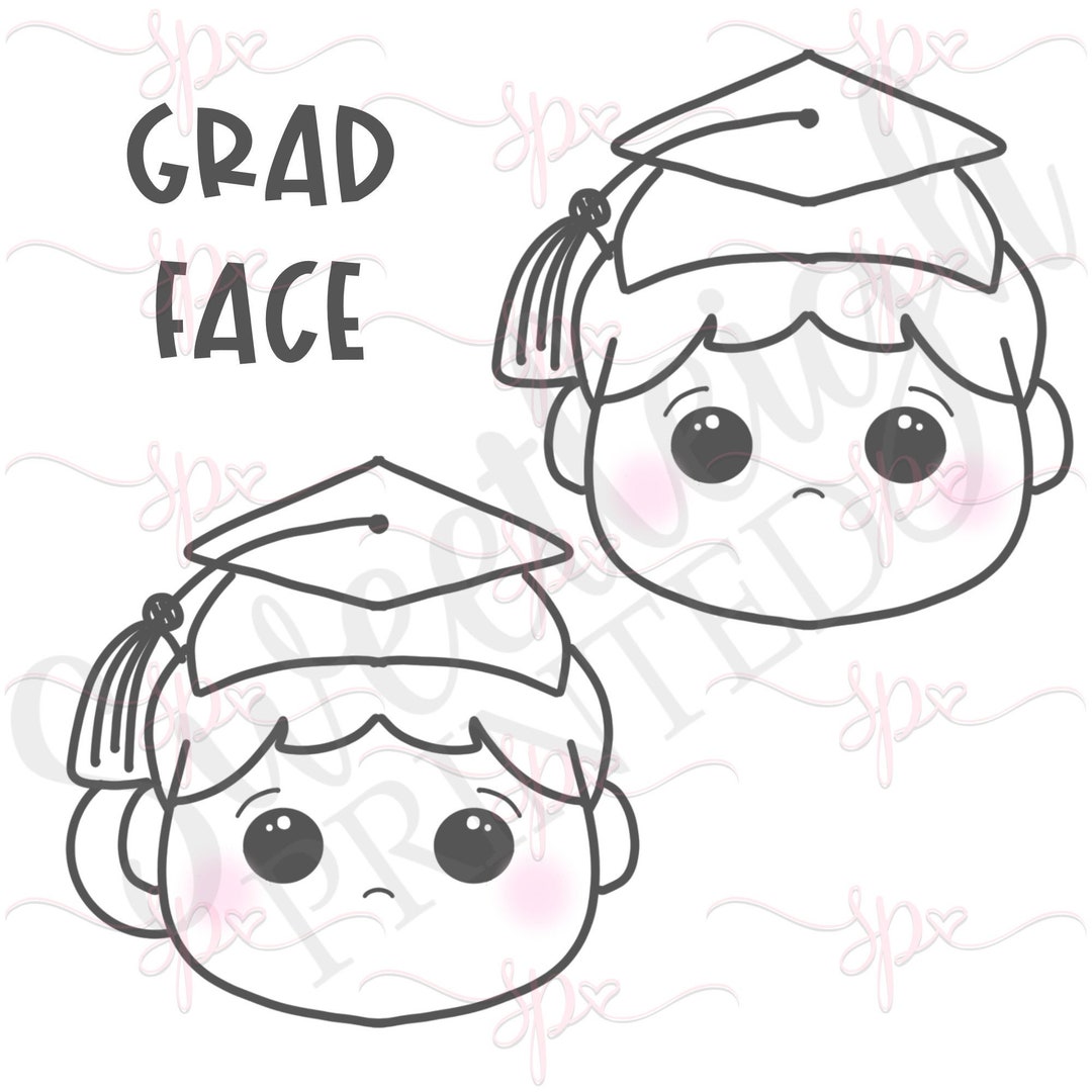 Grad Face Cookie Cutter - Etsy