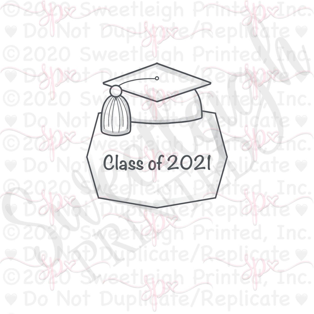 Graduation Modern Plaque Cookie Cutter - Etsy
