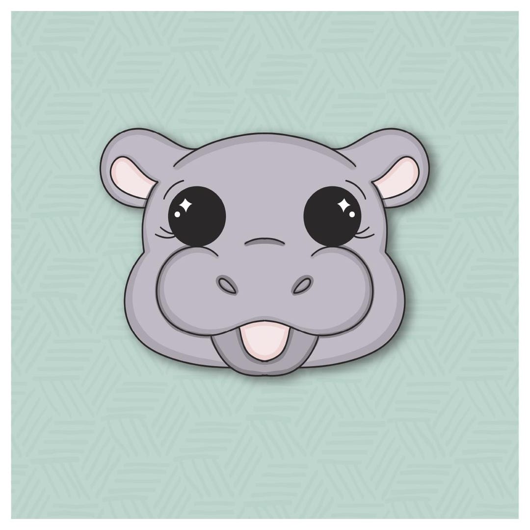 Moo Deng Face Cookie Cutter - Etsy