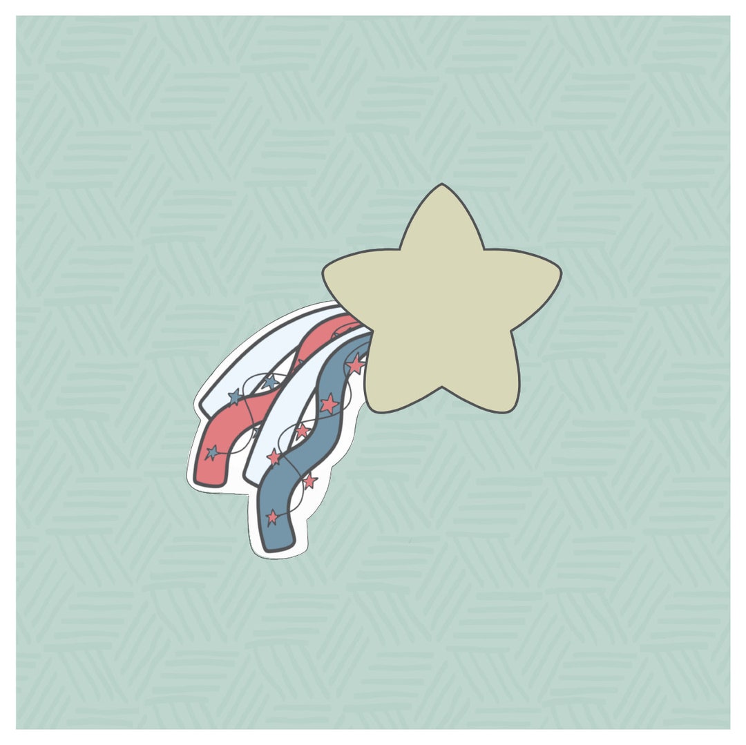 Streamer Shooting Star Cookie Cutter - Etsy