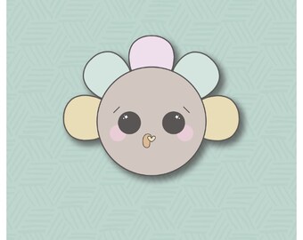 Nerd Turkey Face Nerd Chicken Face Nerd Pumpkin Cookie Cutter - Etsy