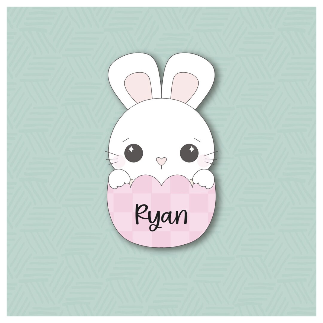 Bunny in Egg Cookie Cutter - Etsy