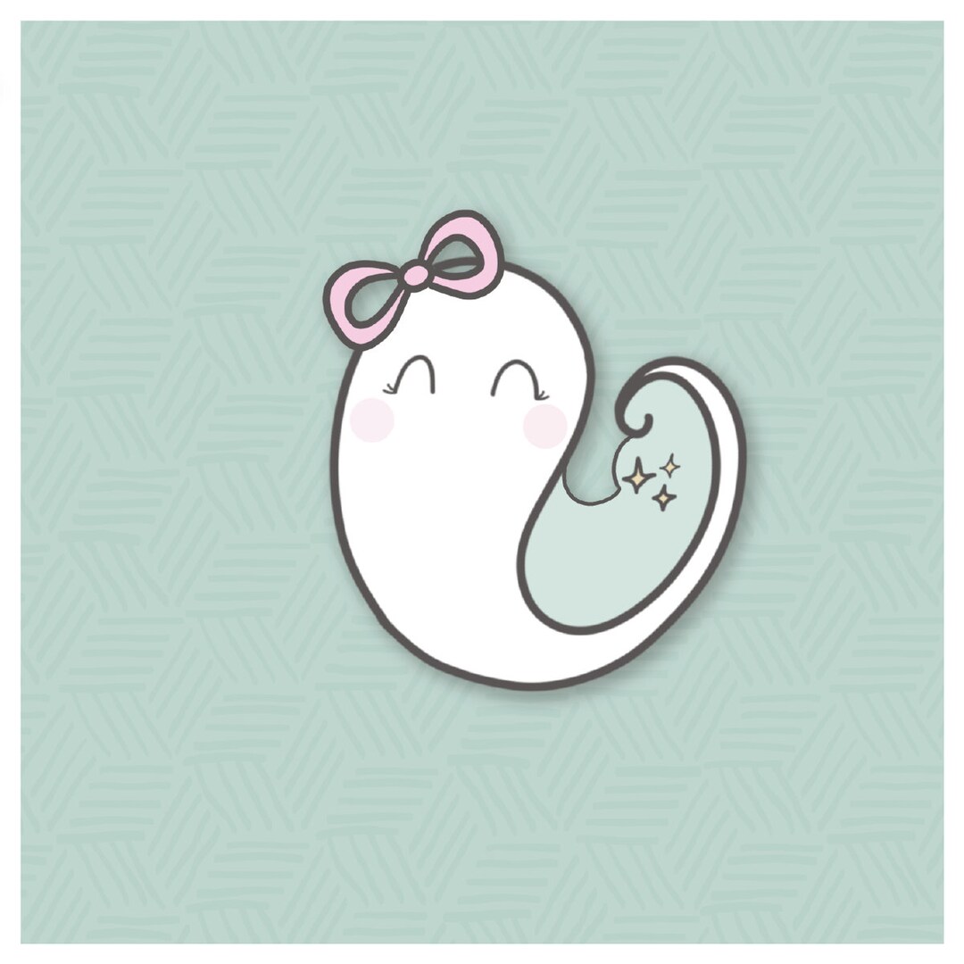 Girly Wispy Ghost Cookie Cutter - Etsy