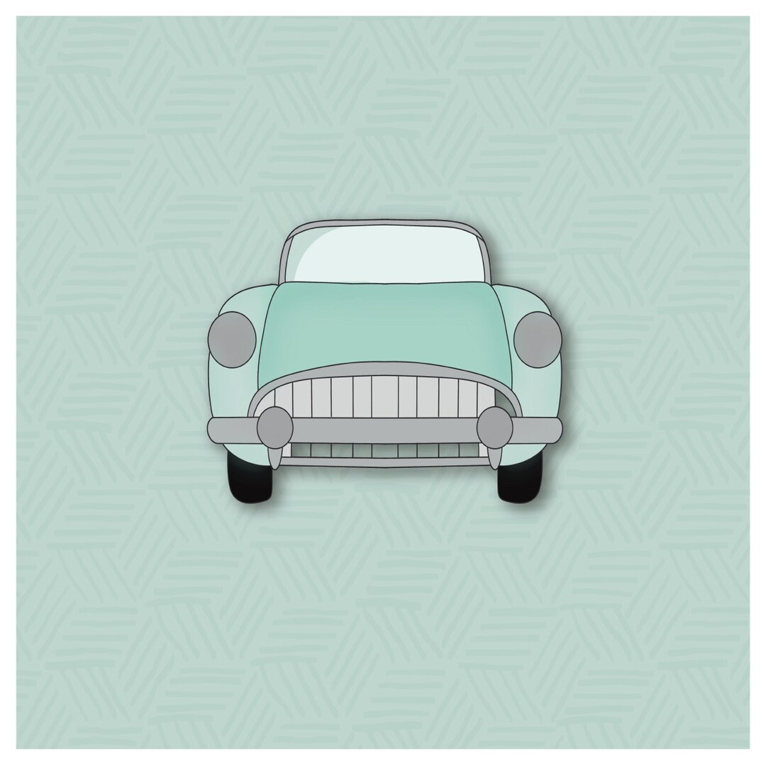 Chubby T-bird (front View) Cookie Cutter - Etsy