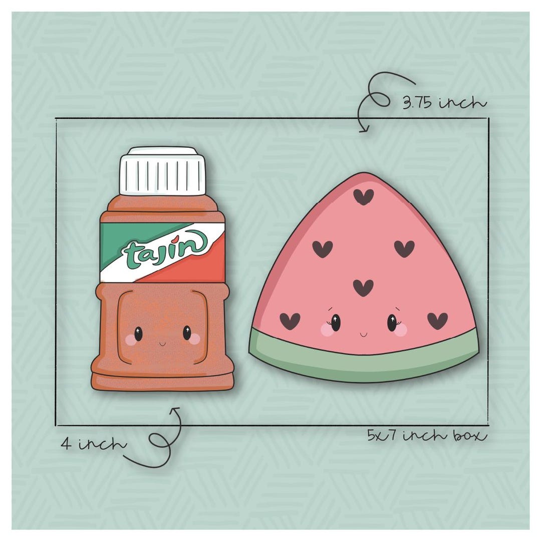 Tajin Sandia 2 Piece Cookie Cutter Set - Etsy