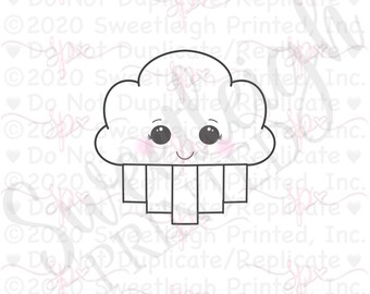 Sun Cloud Rain Weather Cookie Cutter Pastry Fondant Dough - Etsy