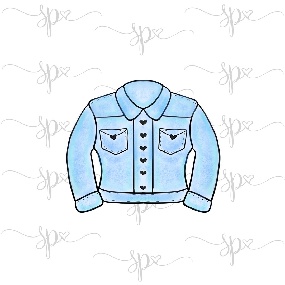 Jean Jacket Cookie Cutter - Etsy