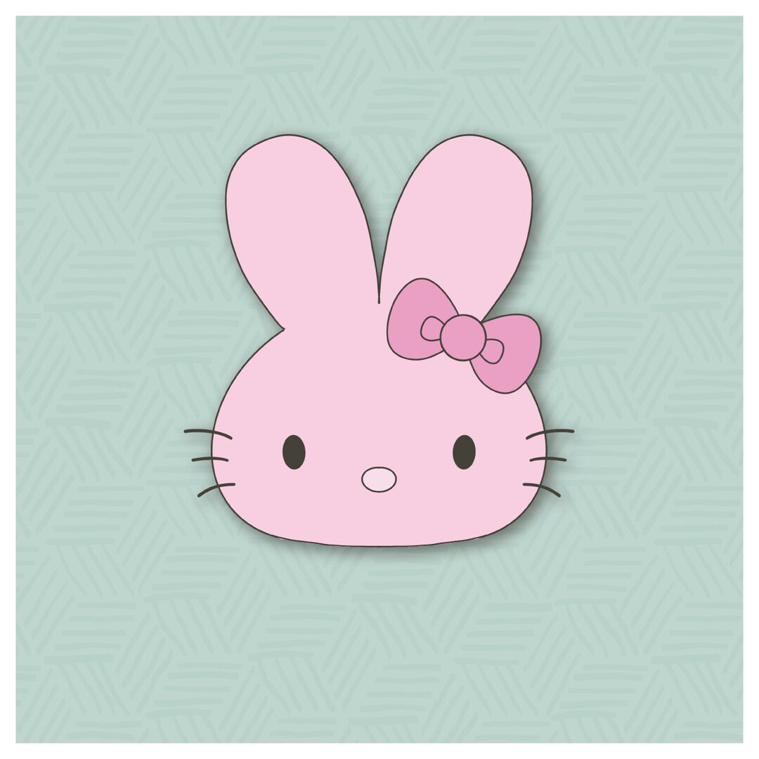 Kitty Mallow Bunny Face Cookie Cutter - Etsy