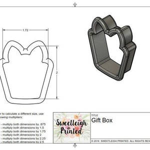 Gift Box Cookie Cutter - Etsy