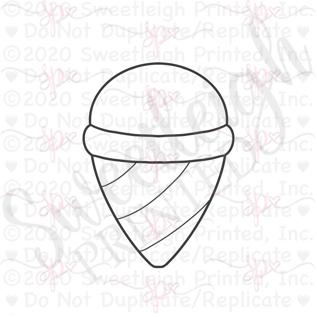 Sno Cone Cookie Cutter - Etsy