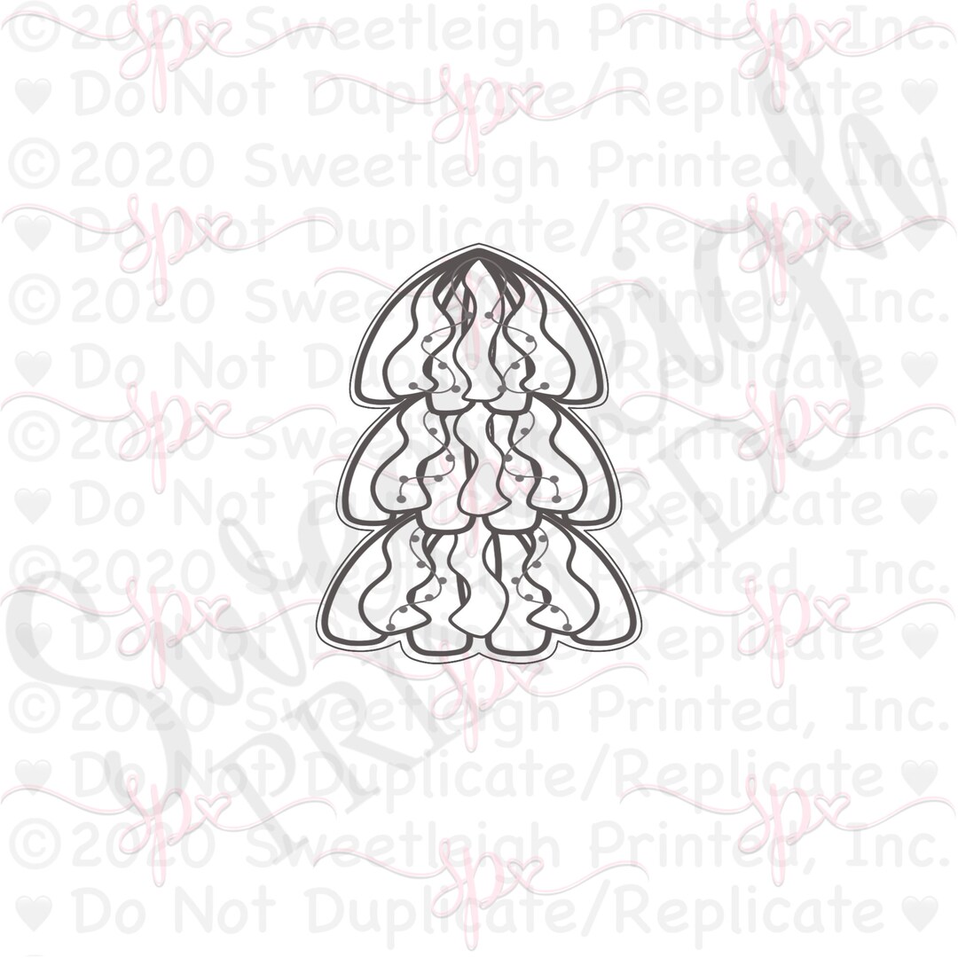 Wide Streamer Tree Cookie Cutter - Etsy