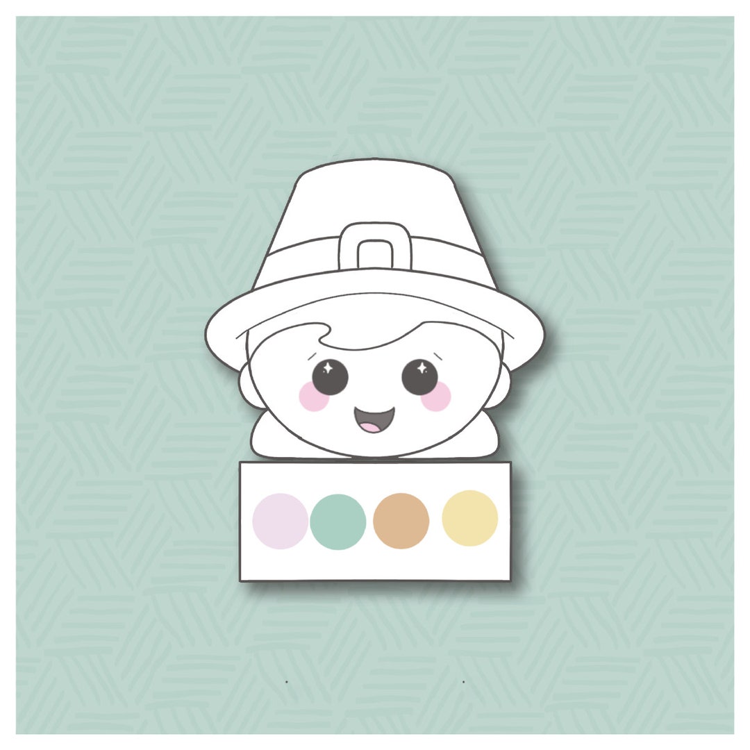 Paint Your Own Pilgrim Plaque Cookie Cutter - Etsy