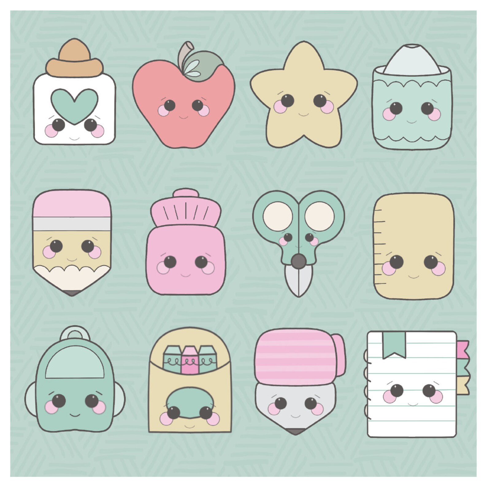 Mini School Cookie Cutter Bundle - Etsy