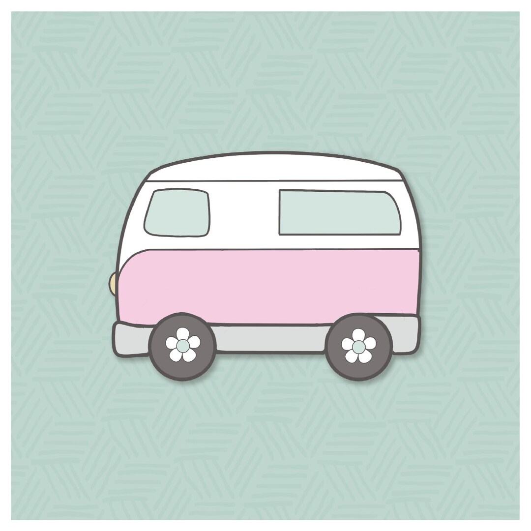 Groovy Van Cookie Cutter - Etsy