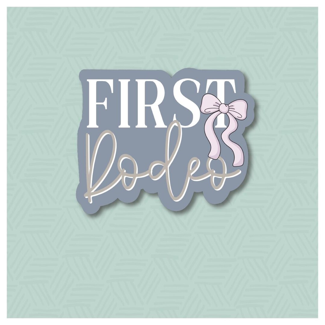 Coquette First Rodeo Cookie Cutter - Etsy