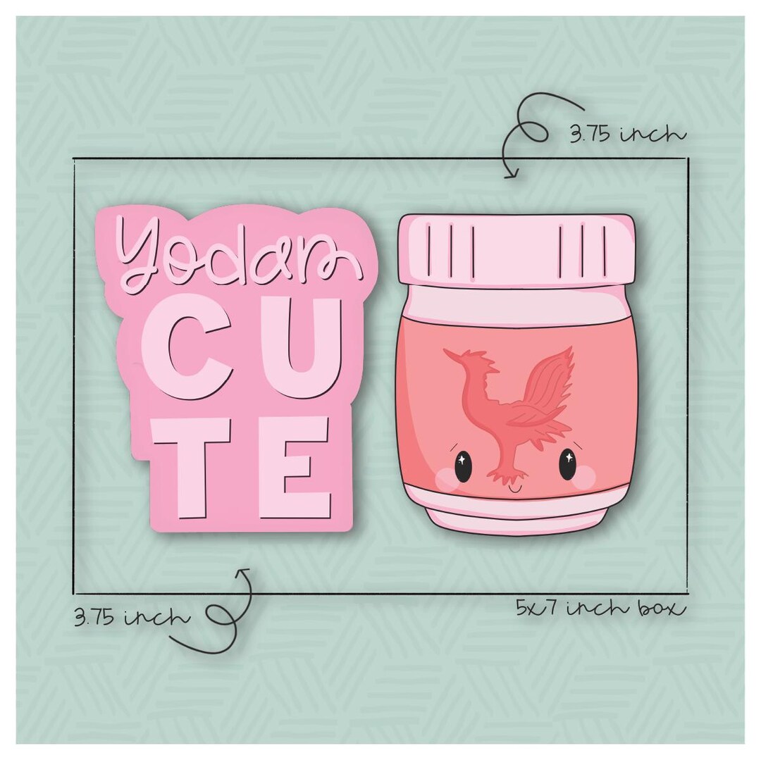 Yodam Cute 2 Piece Cookie Cutter Set - Etsy
