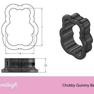 Chubby Gummy Bear Cookie Cutter - Etsy