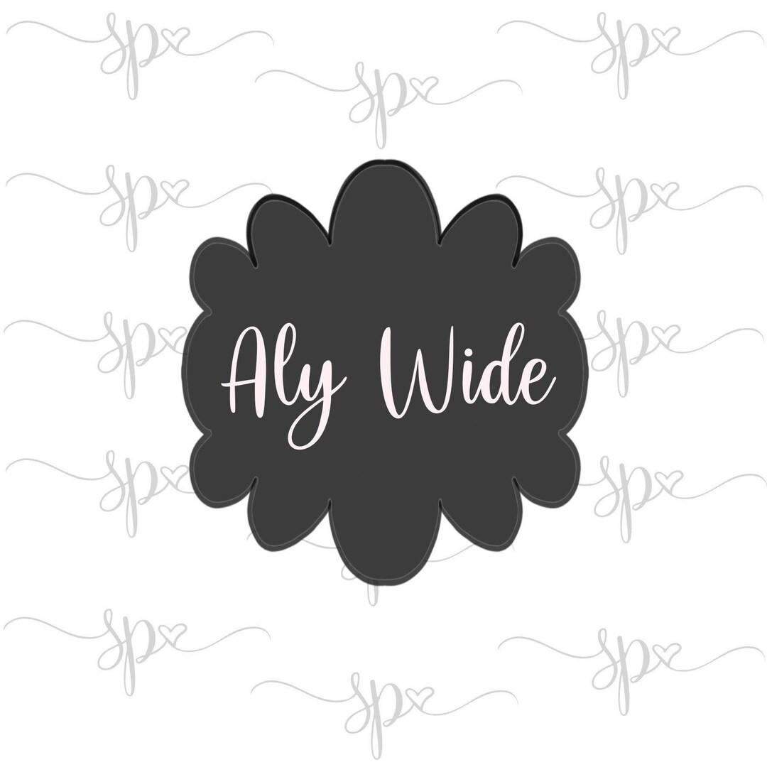 Aly Wide Plaque Cookie Cutter - Etsy