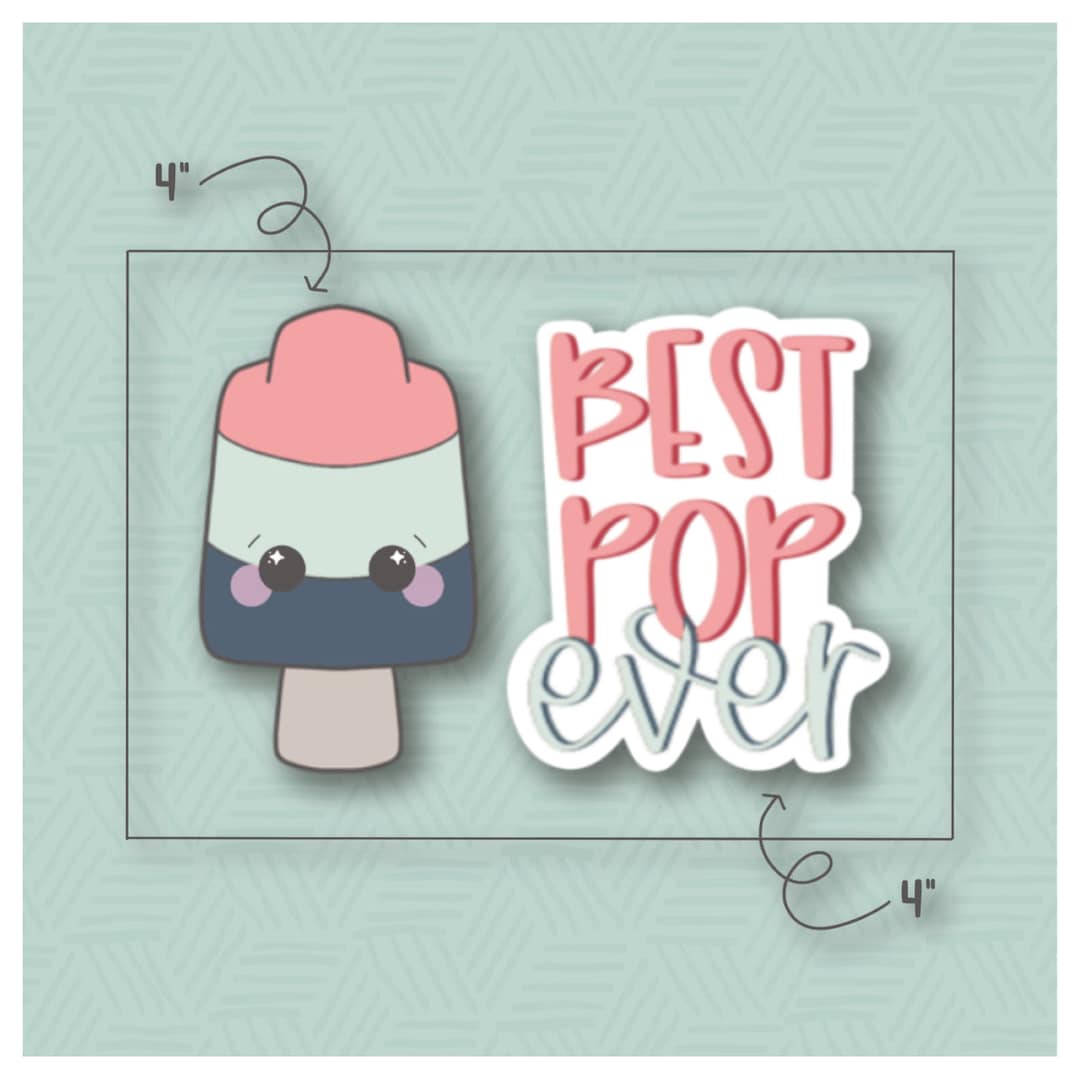 Best Pop Ever 2 Piece Cookie Cutter Set - Etsy