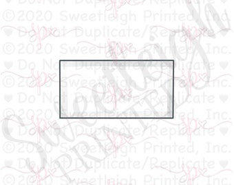 Long Rectangle Cookie Cutter - Etsy