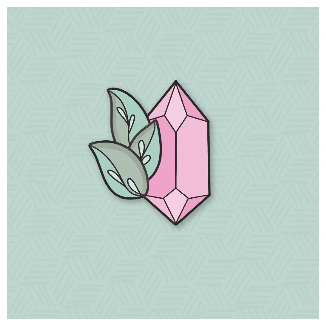 Botanical Crystal 1 Cookie Cutter - Etsy