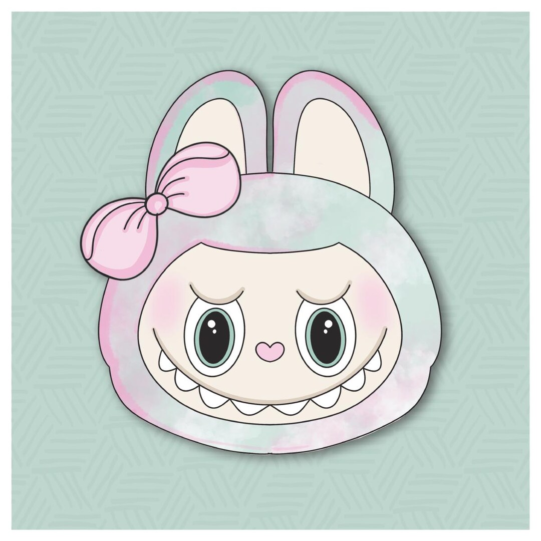 Simple Girly Kawaii Labubu Face Cookie Cutter - Etsy