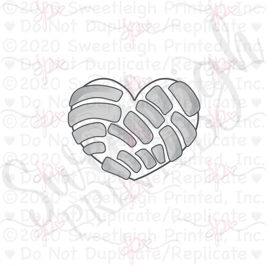 Heart Concha Cookie Cutter - Etsy