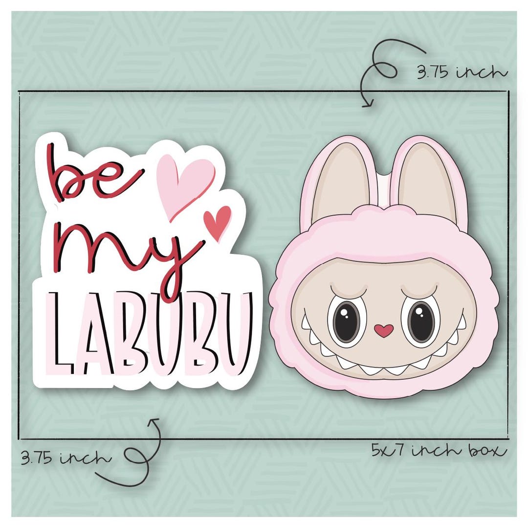 Be My Labubu 2 Piece Cookie Cutter Set - Etsy