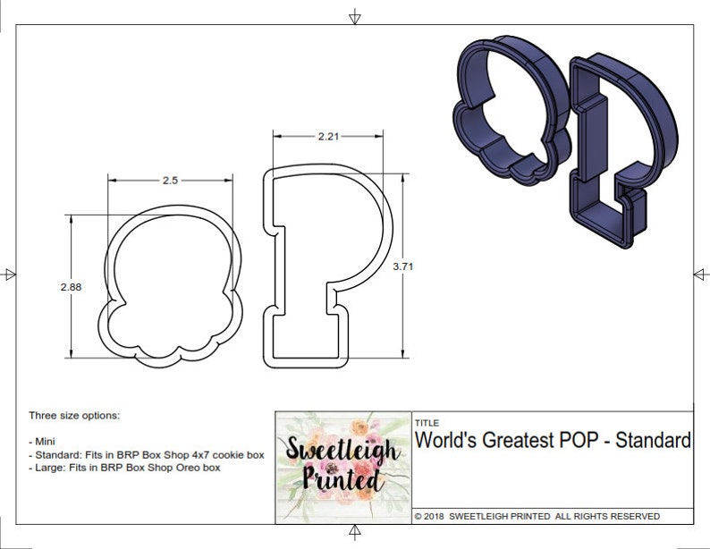 World's Greatest POP Cookie Cutter Set - Etsy