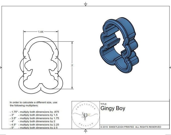 2022 Gingy Cookie Cutter - Etsy